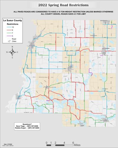 Le Sueur County spring 2022 road restrictions set | Community ...