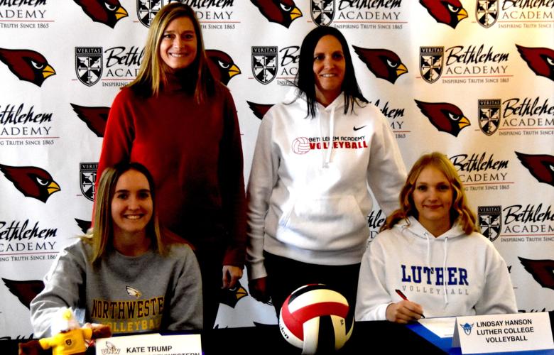 Signing day for BA volleyball stars Hanson and Trump | Sports ...
