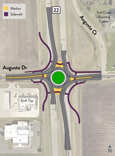 MNDOT plans roundabouts, new turn lanes for Hwy. 22 | News ...