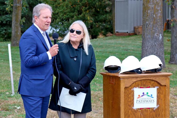 First shovels of dirt thrown at groundbreaking for Community Pathways ...