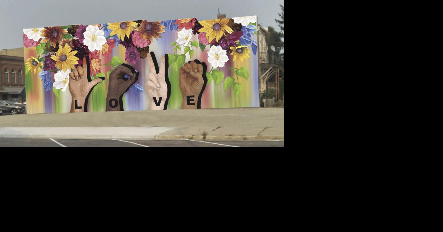 Floral-themed design promoting inclusivity council's choice for mural ...