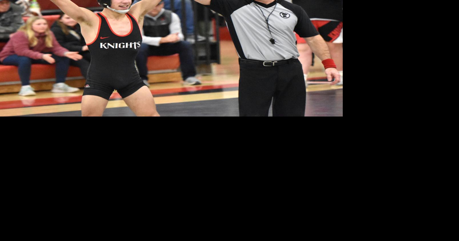 Another Knight joins 100-win club, K-W wrestling caps perfect ...