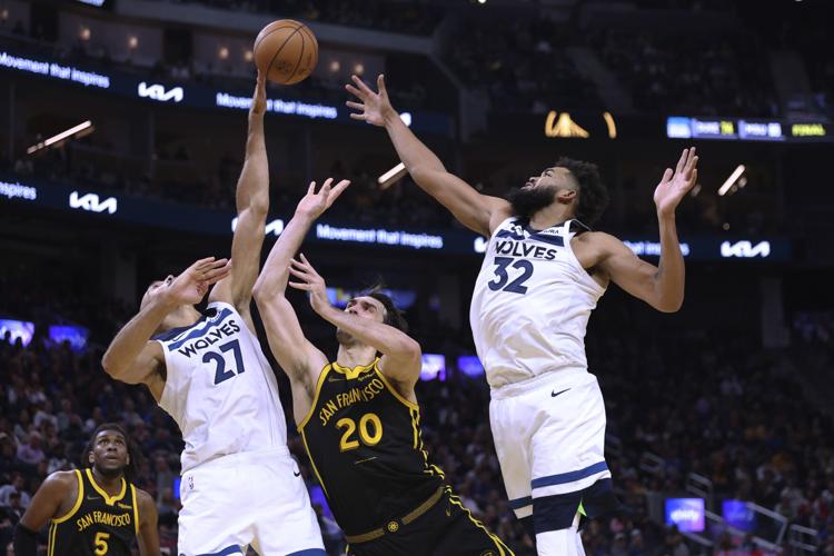 Towns scores 33, sends Timberwolves past Warriors after early ejections ...