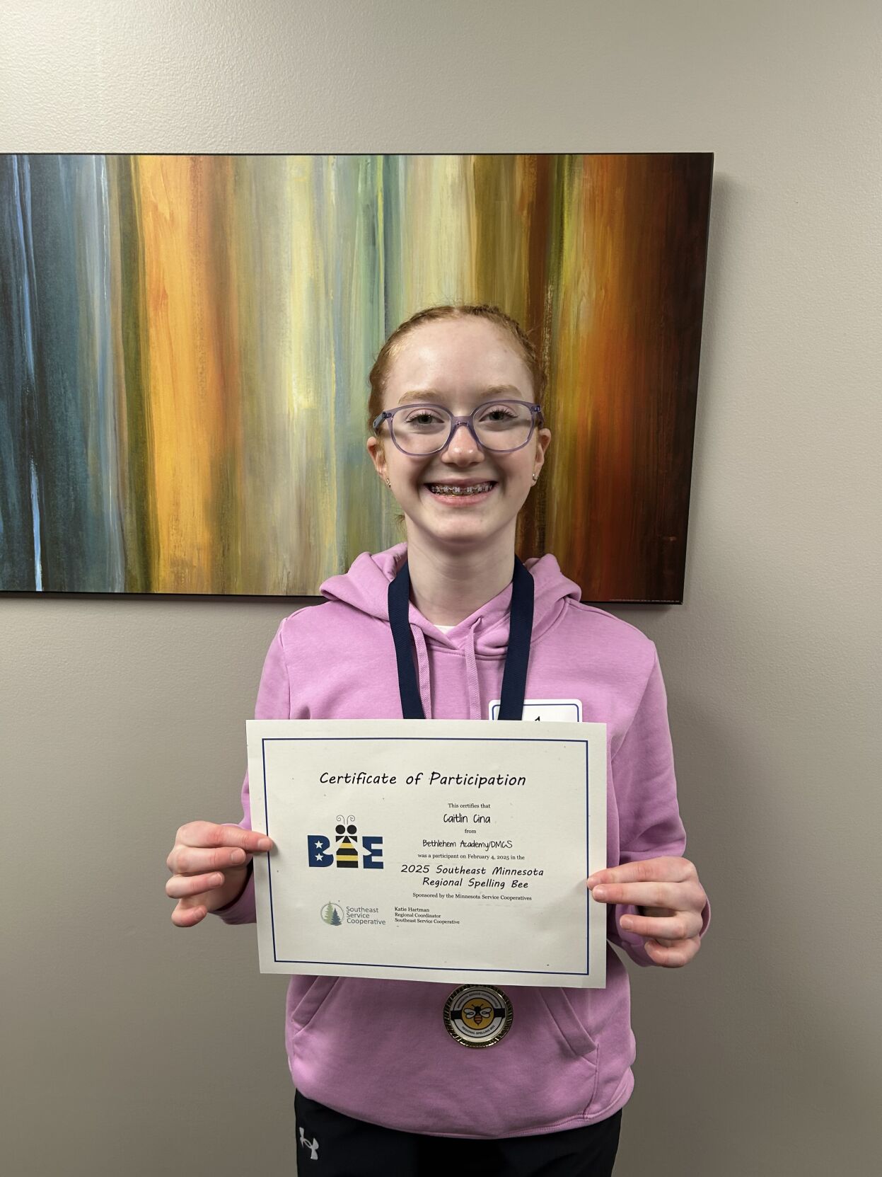 Bethlehem Academy 8th grader advances in Southeast Minnesota Spelling ...