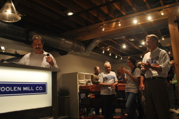 Crowd celebrates Faribault Woolen Mill store opening and mayor's ...