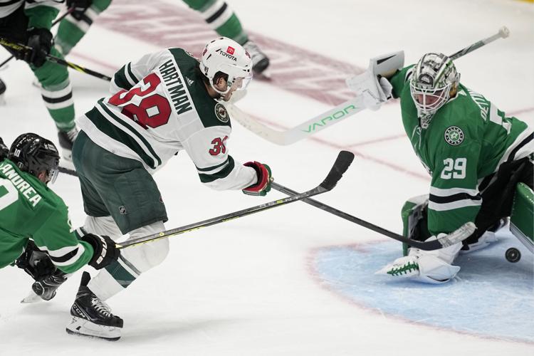 Hintz hat trick as Stars get even with 7-3 win over Wild | State ...