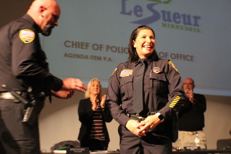 GALLERY: Pilar Stier sworn in as Le Sueur Police Chief | News | southernminn.com
