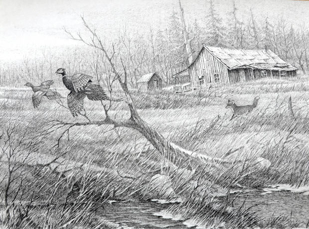 Barney Anderson: a colorful life full of black and white drawings ...