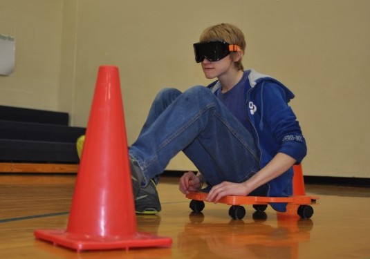 Special goggles show JWP driver's education students what it means to ...