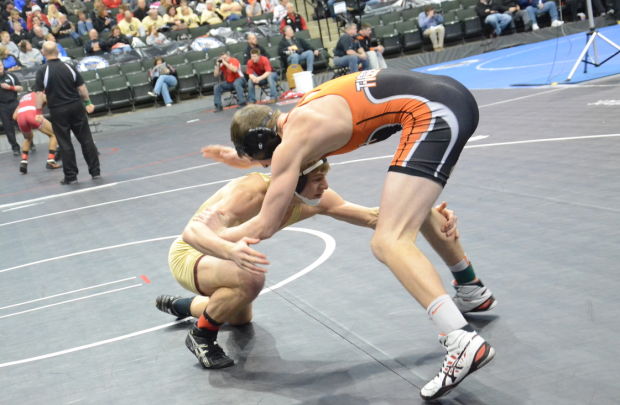 Northfied's Canedy advances to state wrestling semifinals, Minske falls ...