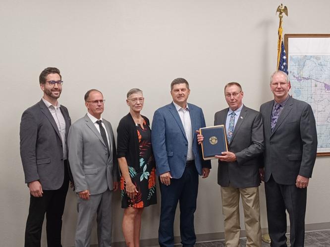 Congressman Brad Finstad visits Waseca to honor Blair Nelson | News ...