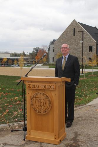 St. Olaf College marks new residence halls with chapel service, ribbon ...