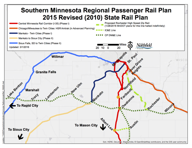 Passenger rail advocates push to study lines through southern Minnesota ...