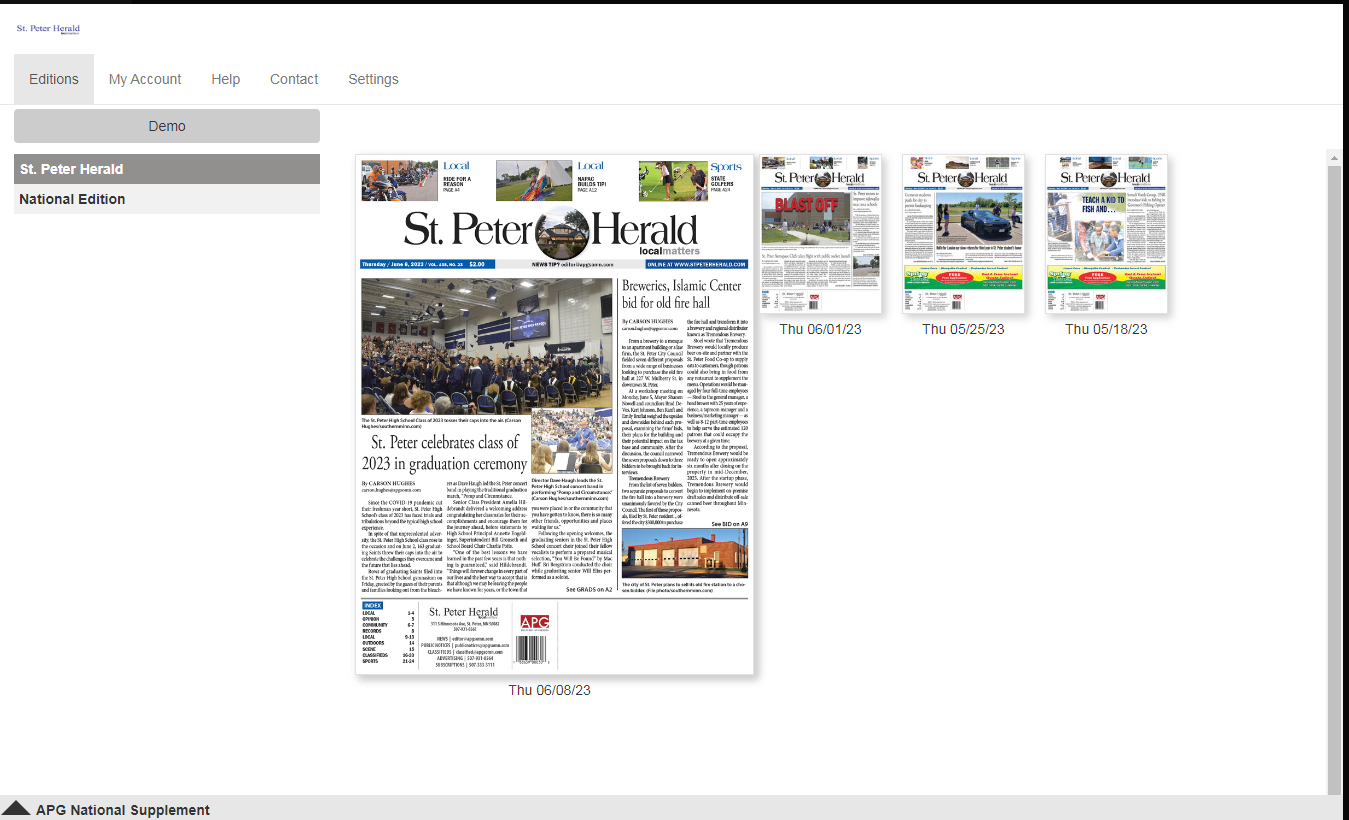 e-Edition How-to (St. Peter) | Site | southernminn.com