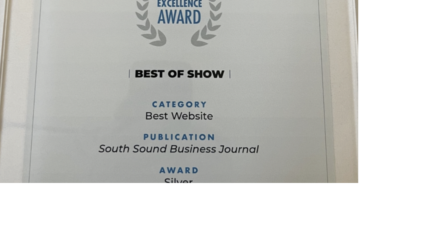 South Sound Business Wins Excellence Award | News | southsoundbiz.com