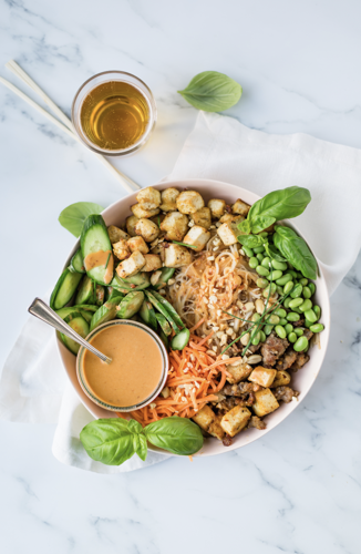 This Crispy Tofu Bowl with Pork Will Freshen Up Your Summer | Eat ...