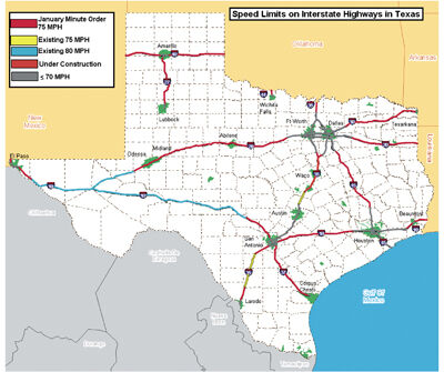Texas revs up 75 mph speed limit | News | southtexasnews.com