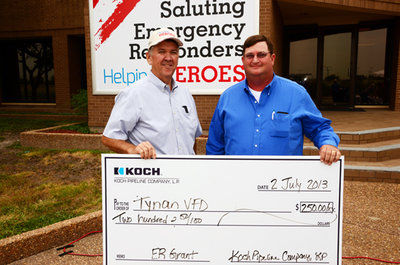 Flint Hills Resources and Koch Pipeline Company donate $2,500 to Pettus-Tuleta VFD, $60K to ...