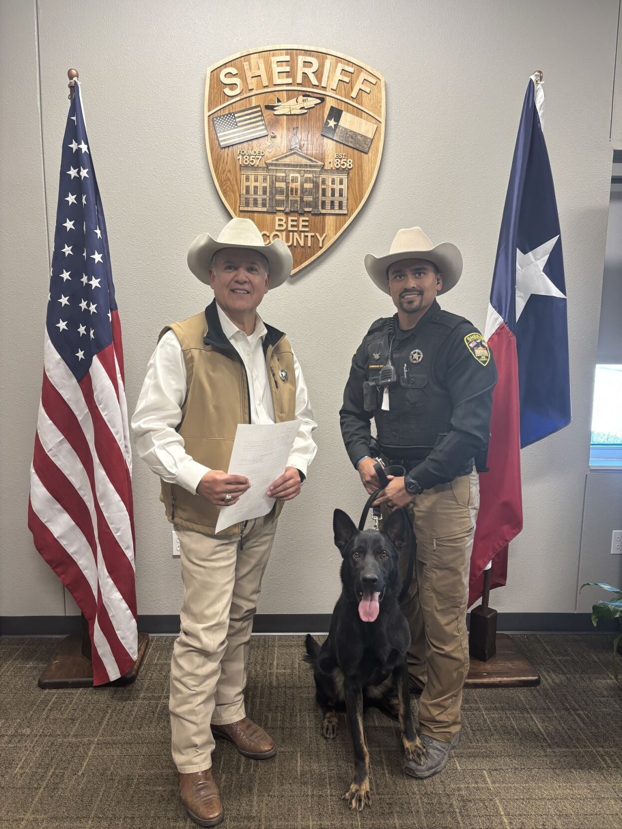Bee County Sheriff’s Office welcomes new sergeant, narcotics detection ...