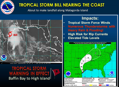 Tropical Storm Bill makes landfall | Archives | southtexasnews.com