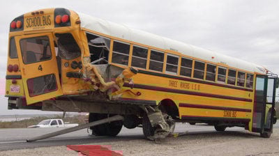 Collision between Three Rivers ISD school bus and passenger van kills ...