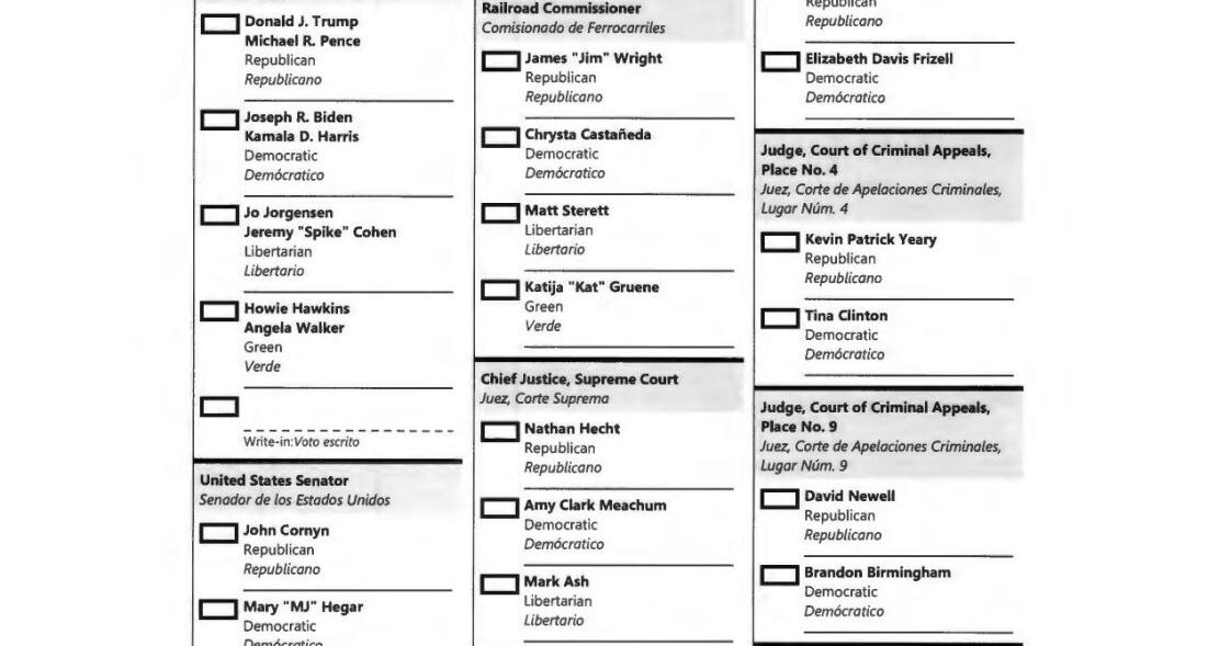 Sample Ballots | Beeville Bee-Picayune | southtexasnews.com