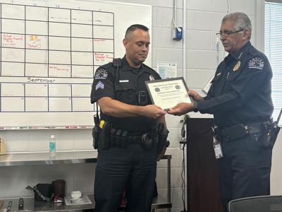 Ingleside PD officer recognized with life saving award | San Patricio ...