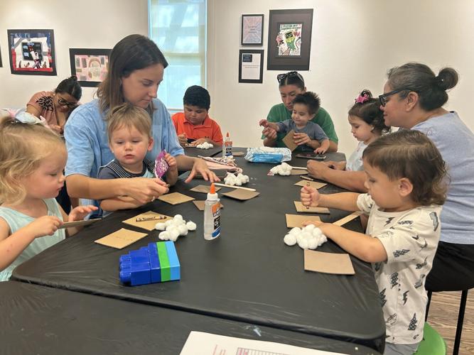 Toddler Time at Beeville Art Museum features story reading and paper s ...