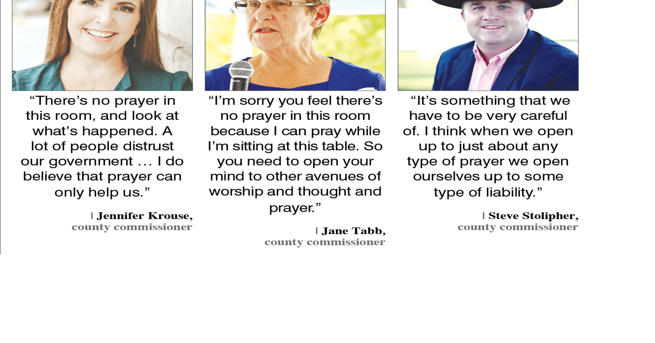COUNTY COMMISSION: Krouse asks to add prayer to agendas | News ...