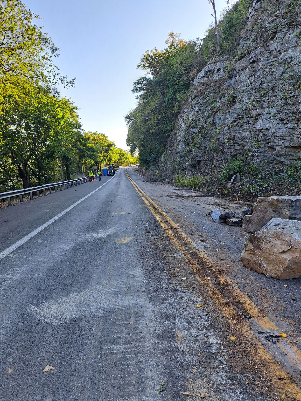 U.S. 340 rock fall project passes halfway mark | News ...