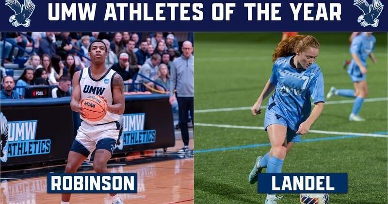 Maci Landel and Kye Robinson named UMW athletes of the year
