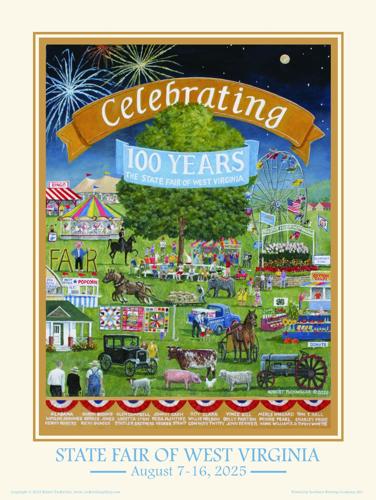 West Virginia State Fair artist creates centennial poster