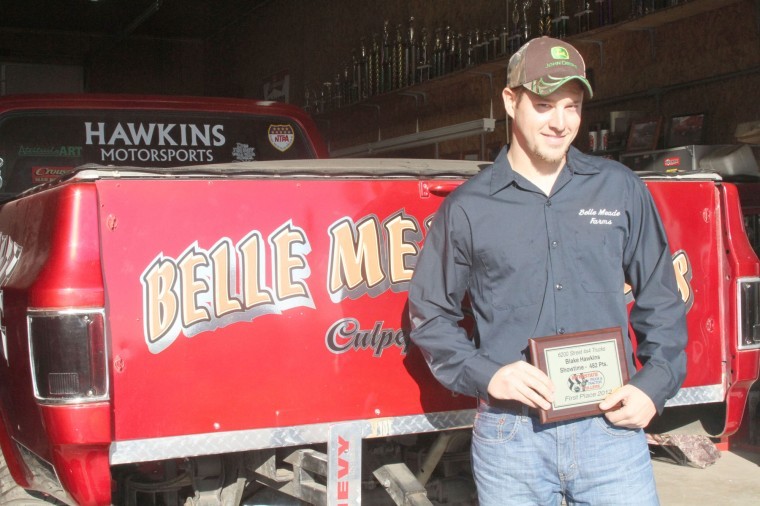 Blake Hawkins follows in dad's footsteps in pulling competitions