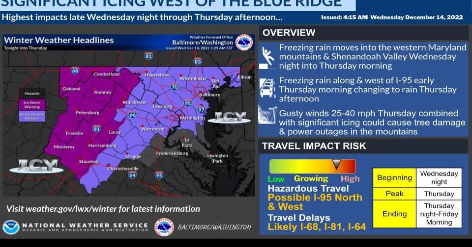 Culpeper schools opening two-hours late Thursday due to winter weather ...