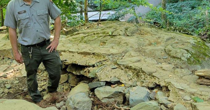 Washed out trail to Dark Hollow Falls closed for repairs