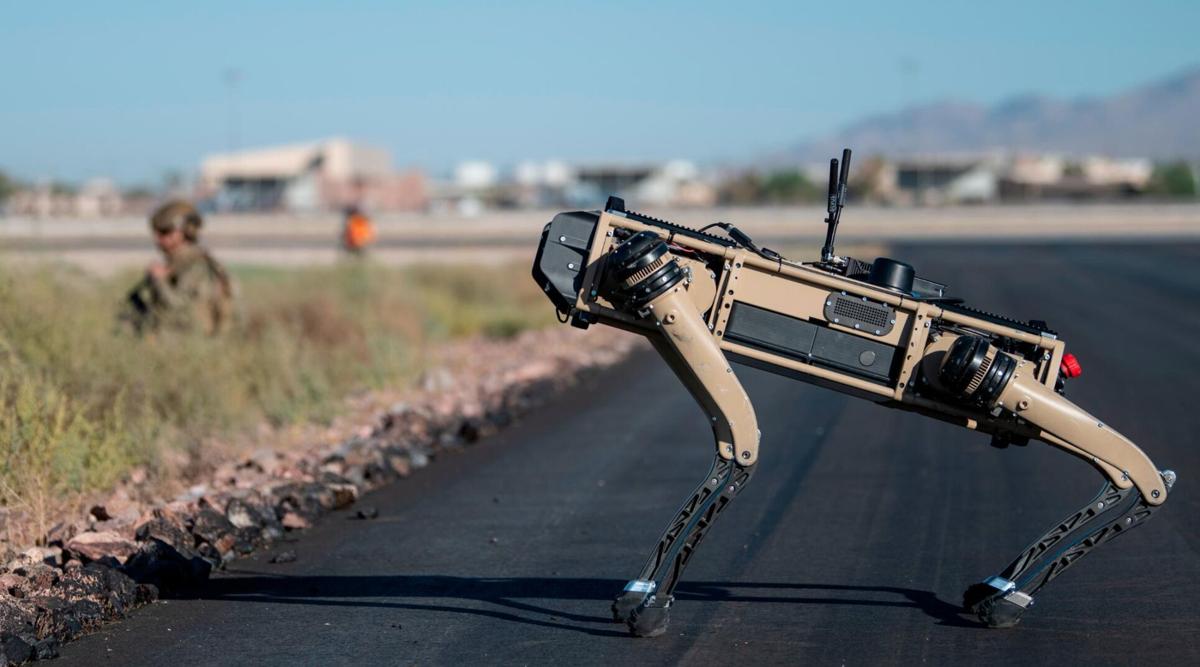 Robot dogs join US Air Force exercise giving glimpse at potential battlefield of the future