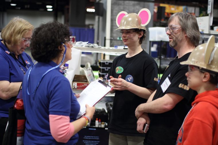 Rookie robotics team compete in world championship