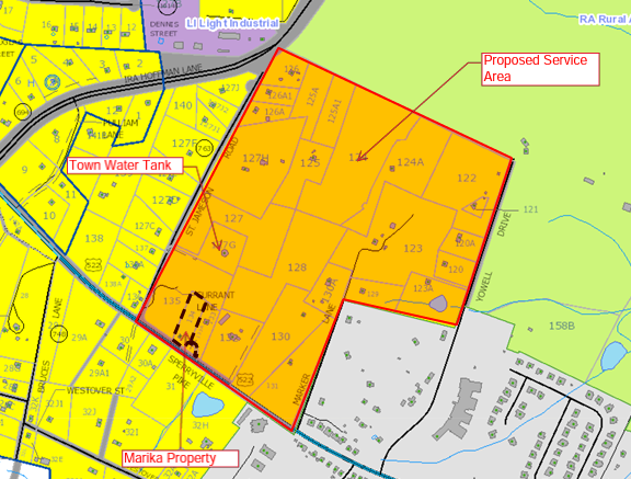 Faced with contaminated well, family connecting to town water