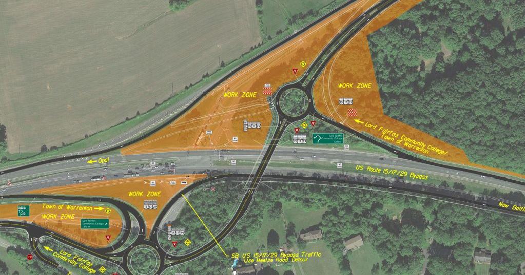 With 2 roundabouts, new Warrenton interchange at Routes 15/17/29 will ...