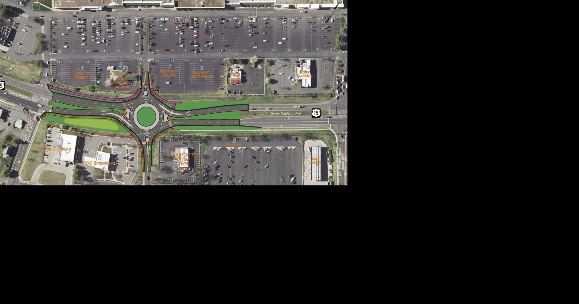 Roundabouts slated along Culpeper Walmart corridor