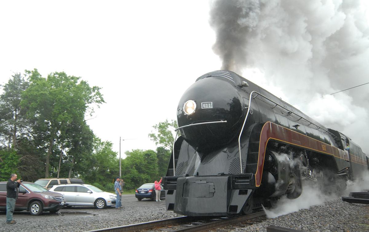 Historic J 611 train steams through Culpeper County