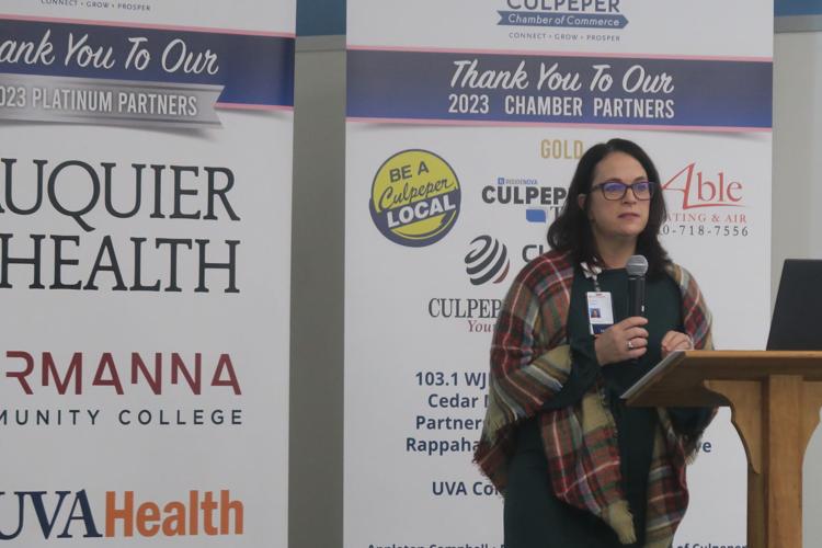 Presenting priorities for '24 at Culpeper Chamber legislative forum