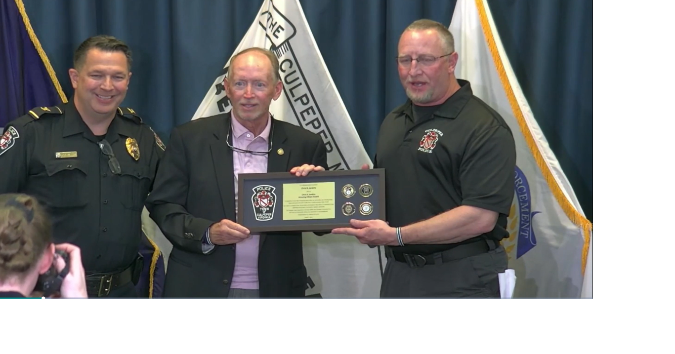 Retired chief honored by Culpeper police