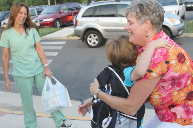 Busy first day at Yowell Elementary