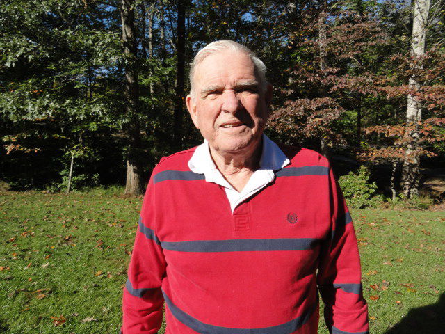 U.S. Navy veteran David Zehner marches to his own beat