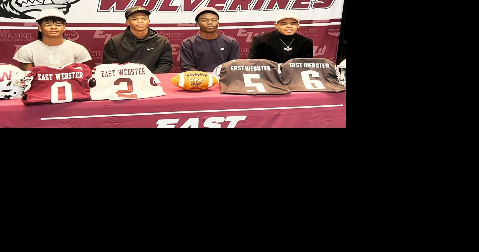 Four East Webster players ink to play football at the next level ...