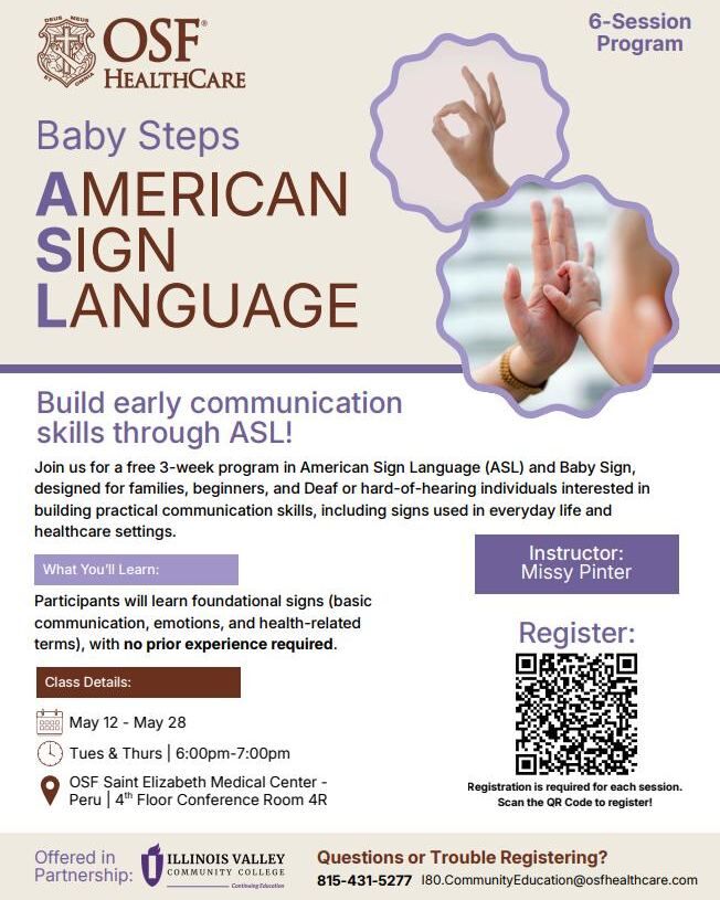 Learn Basics Of American Sign Language And Baby Sign In Peru | 103.9 ...