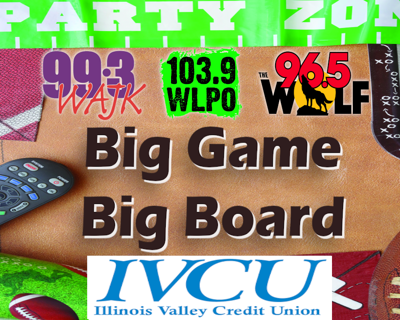 IVCU Big Game Big Board 2026 | 99.3 WAJK.com | starvedrock.media
