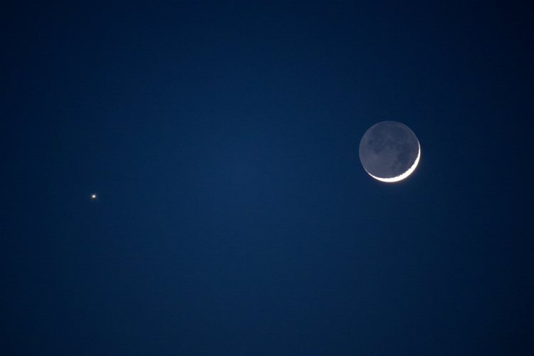 Venus and moon together in rare celestial event | National ...