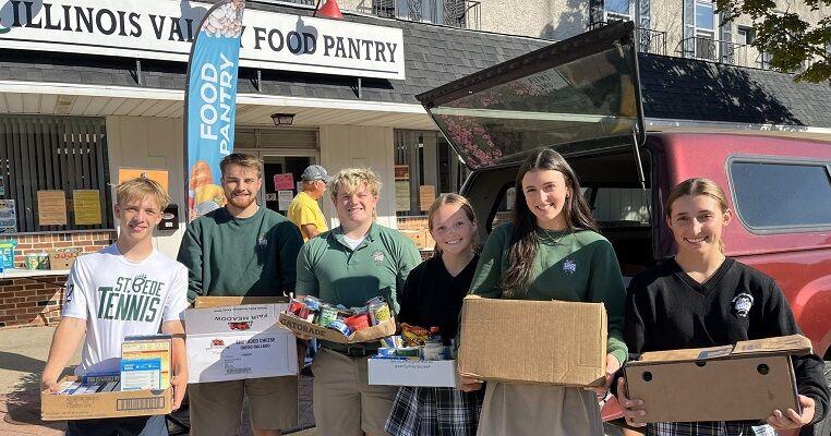 St. Bede Students Collect Over 700 Pounds Of Food For IV Food Pantry ...